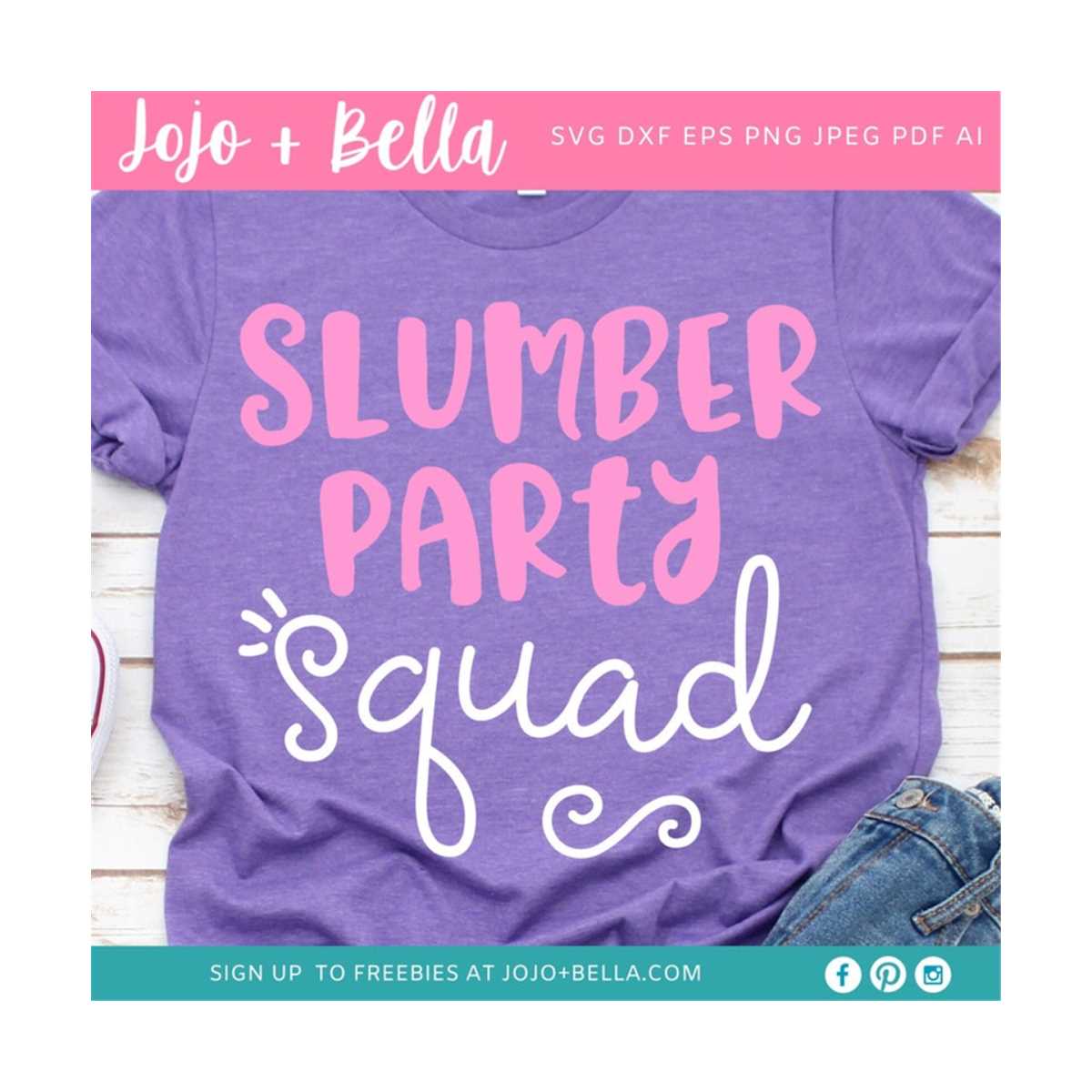 Slumber Party svg, slumber party squad svg, birthday girl sv | Inspire ...