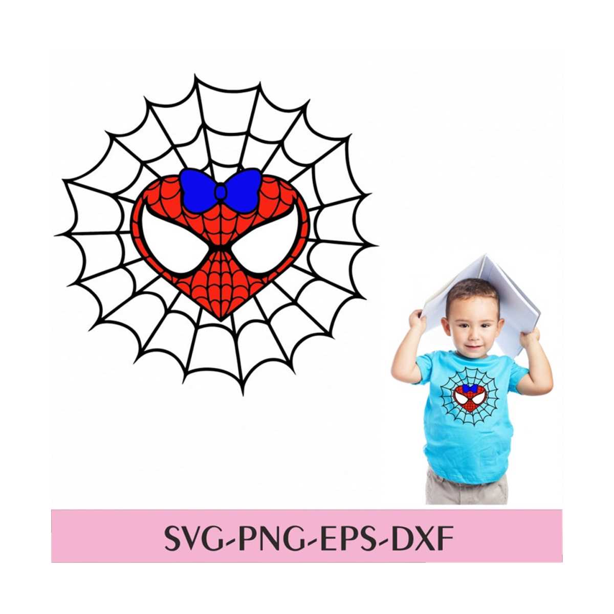 Spider Heart svg-png-eps-dxf cut files - Inspire Uplift