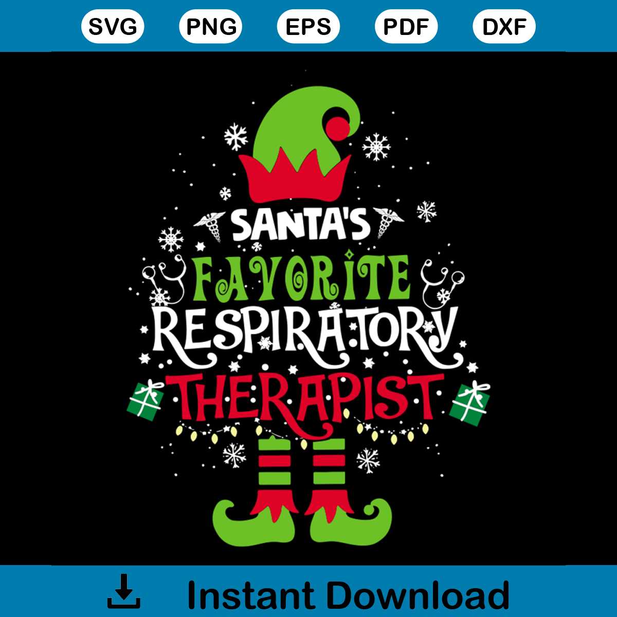 Santas Favorite Respiratory Therapist Svg, Hobbies Svg, Sant - Inspire ...