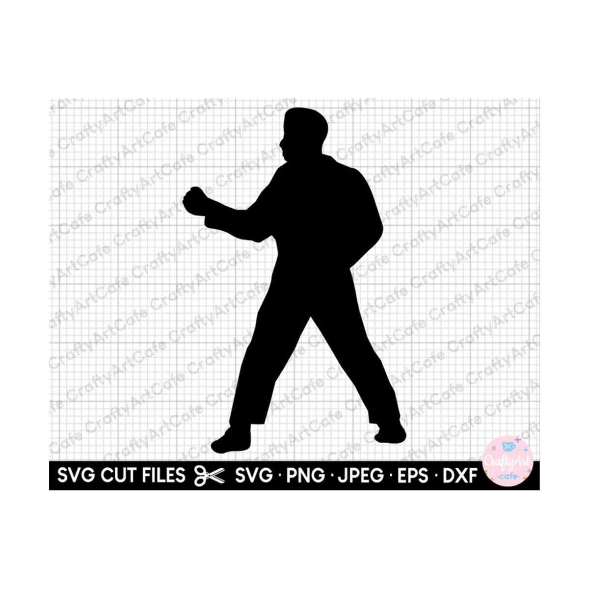 karate fighter svg karate fighter png karate fighter silhoue - Inspire ...