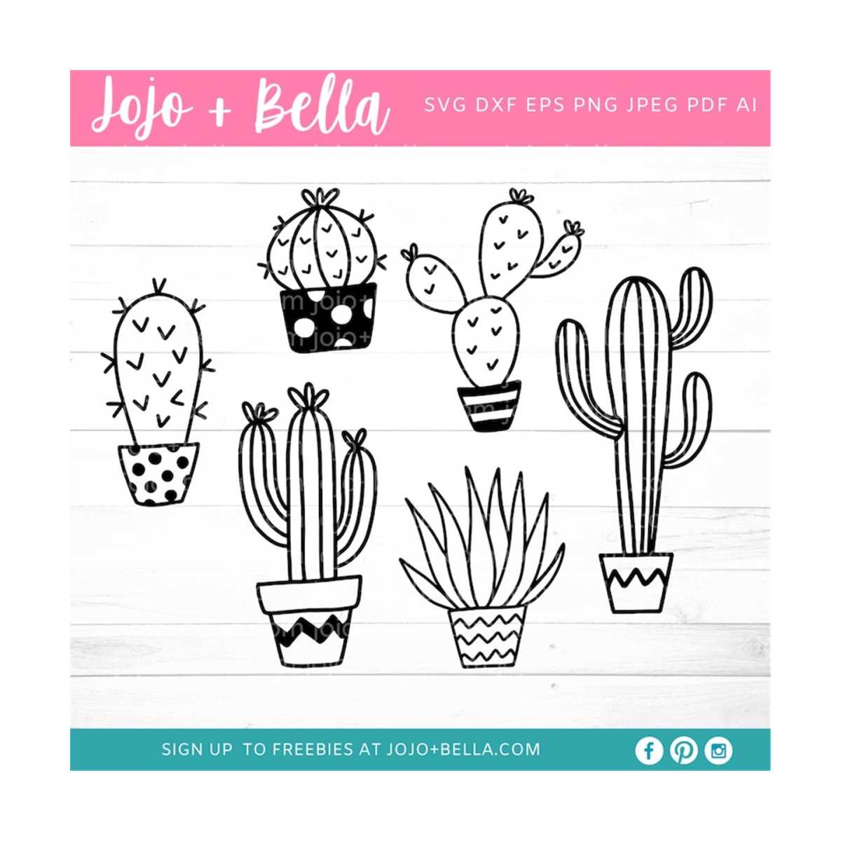 Cactus Svg, Cactus Svg Bundle, Cactus Png, Cactus Clipart, S - Inspire ...