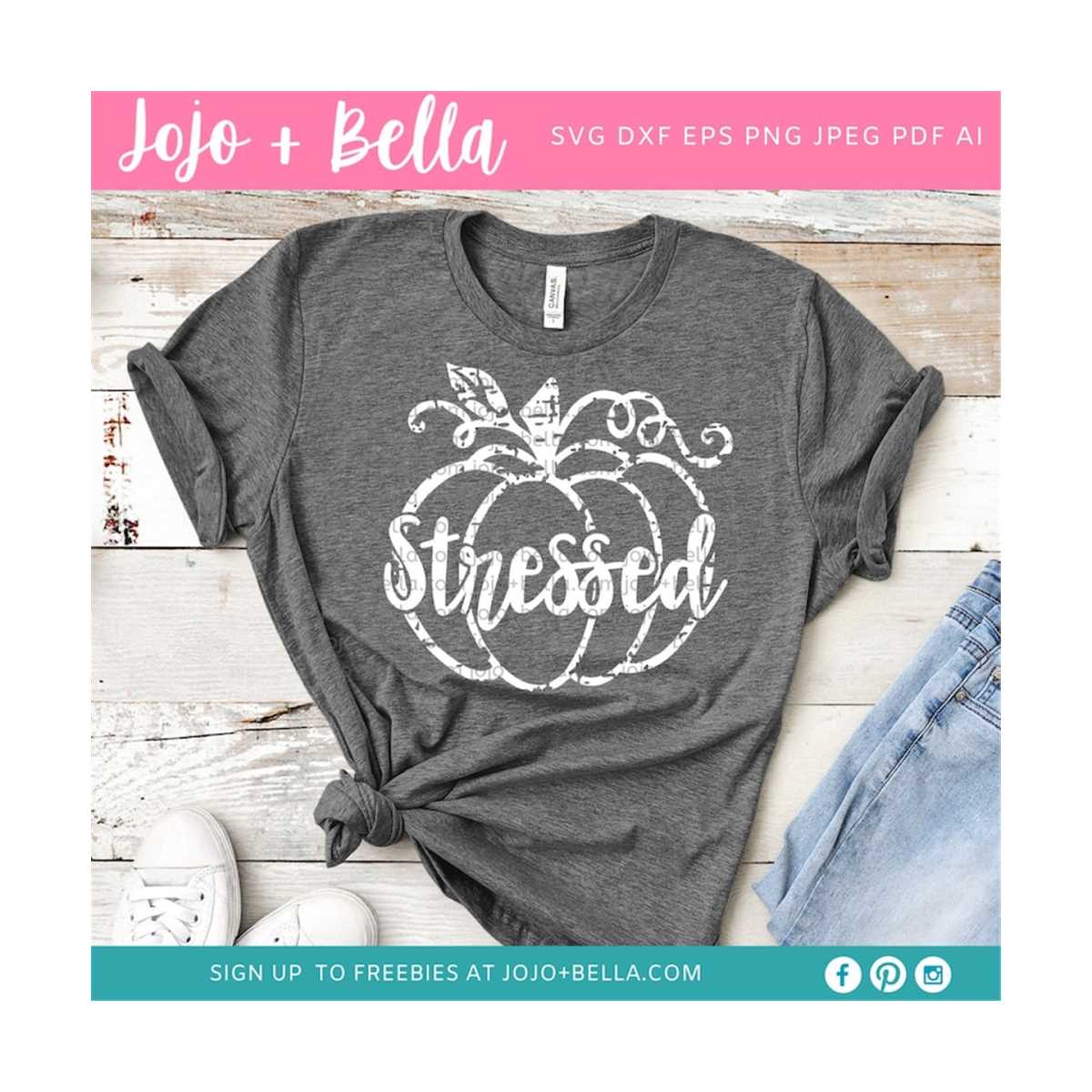 Stressed Svg, Blessed Svg, Thanksgiving SVG, Stressed Pumpki | Inspire ...