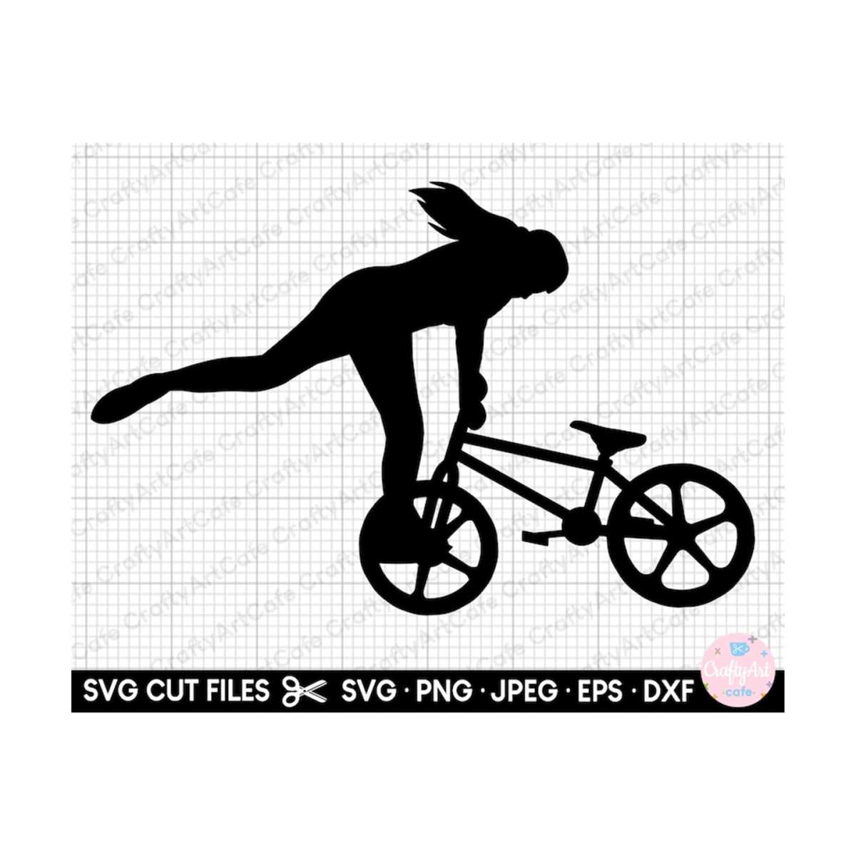 bmx girl svg | Inspire Uplift