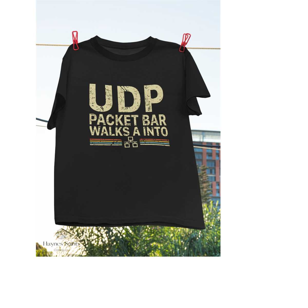 UDP Packet Bar Walks A Into Funny Network Engineer Vintage T | Inspire ...