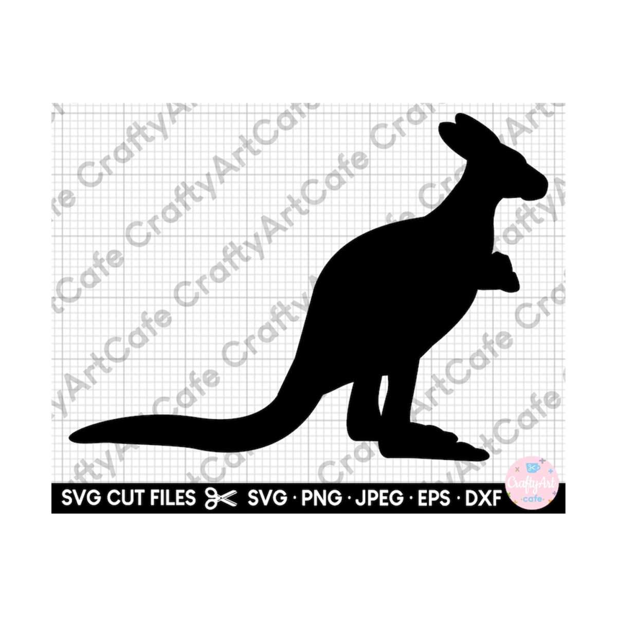 kangaroo silhouette svg kangaroo silhouette png kangaroo cut - Inspire ...
