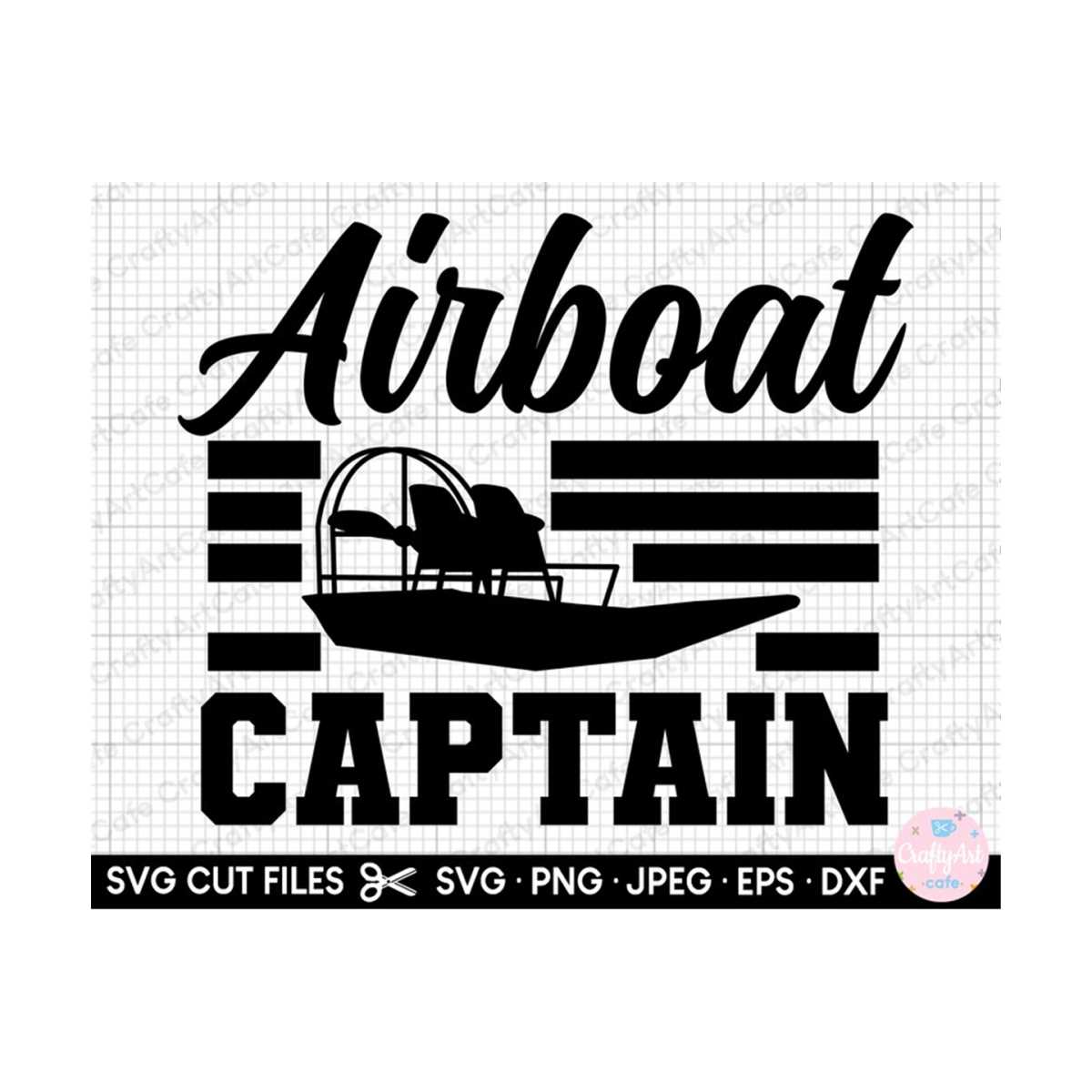 airboat svg png cricut airboat captain | Inspire Uplift