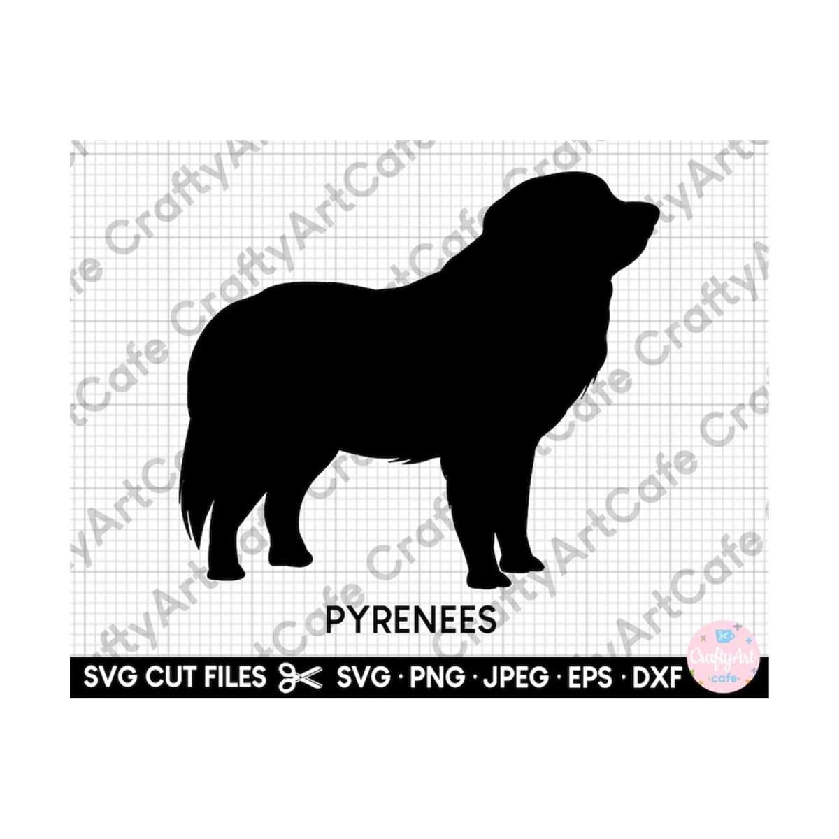 pyrenees silhouette svg cut file | Inspire Uplift