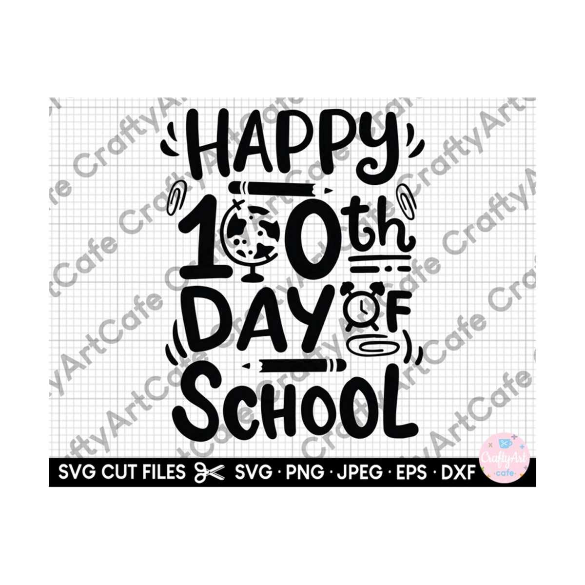 layered svg cut file for cricut, 100 days of school, 100th d | Inspire ...