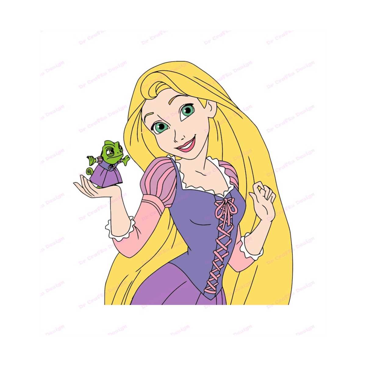 Rapunzel With Pascal Tangled SVG 5, svg, dxf, Cricut, Silhou - Inspire ...