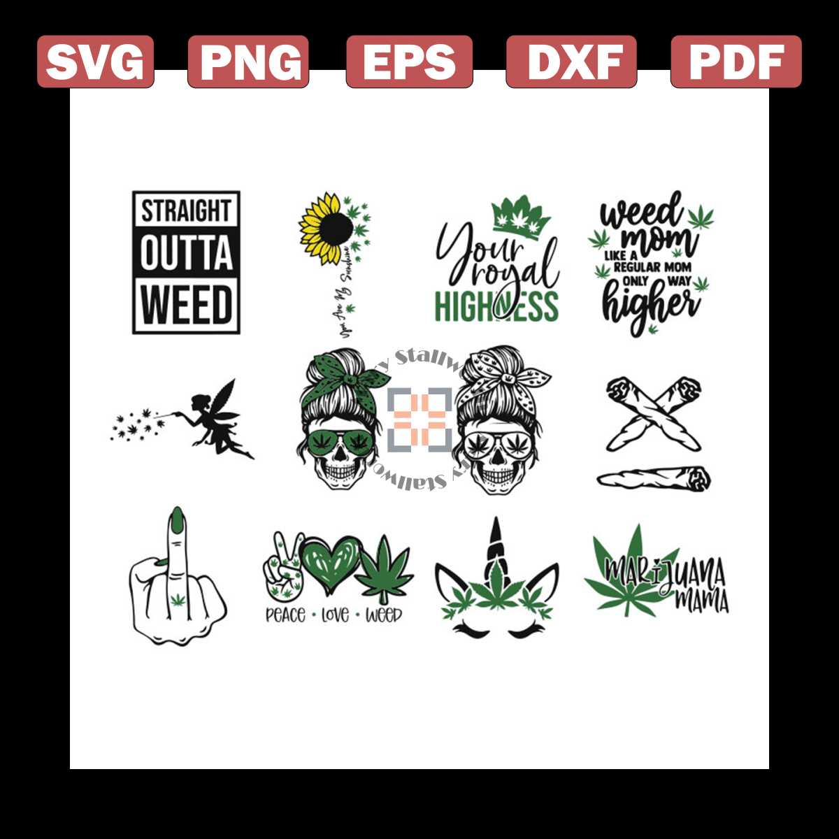 Weed Bundle Svg, Trending Svg, Weed Svg, Weed Sunflower Svg, | Inspire ...