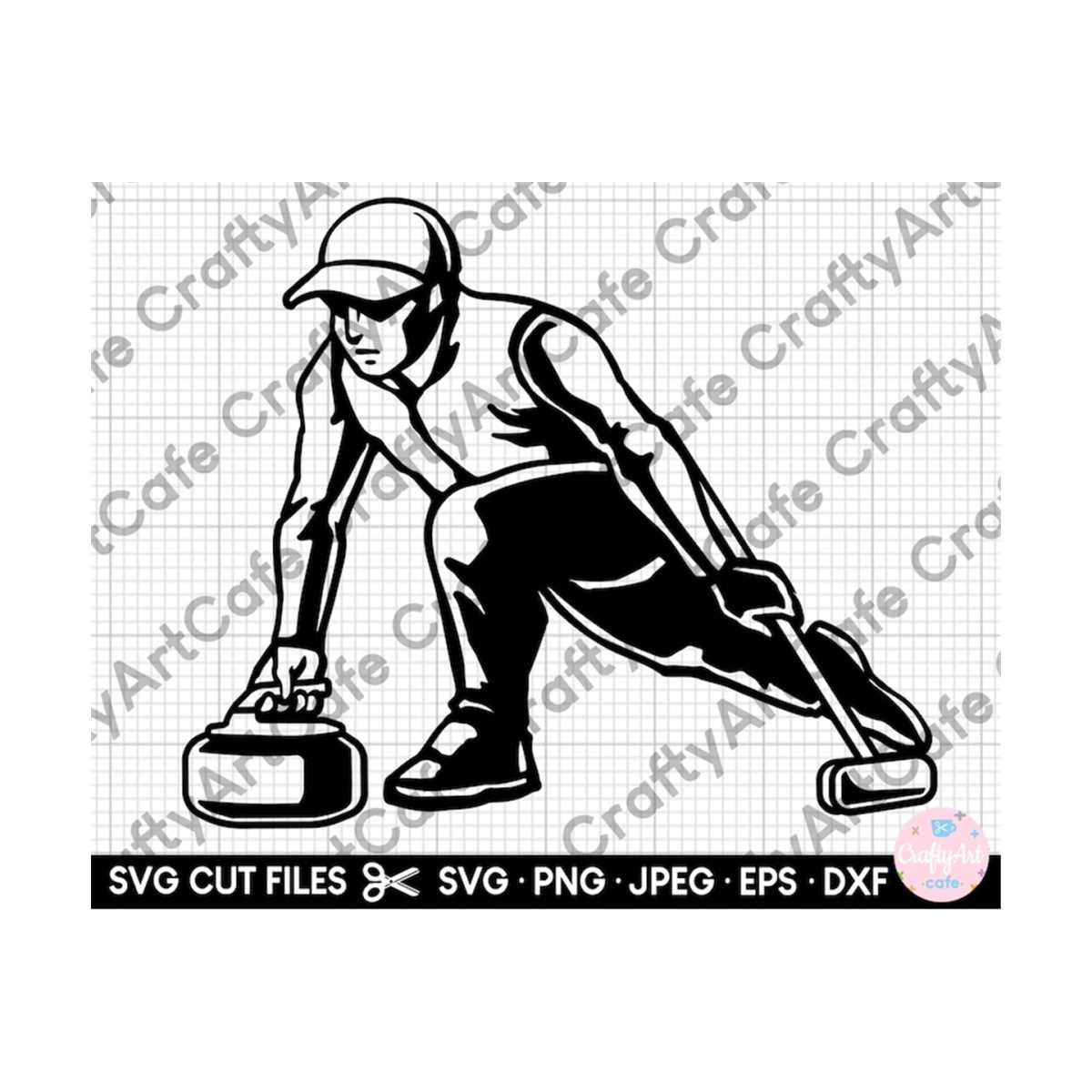 curling svg cut file for cricut curling png curling silhouet | Inspire ...