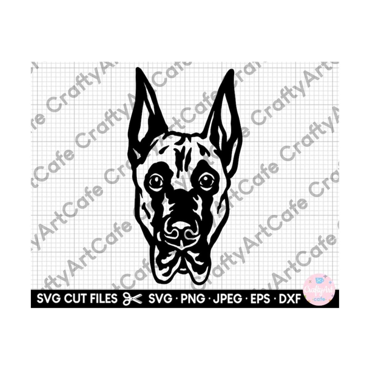 great dane svg great dane head svg silhouette cut file cricu | Inspire ...