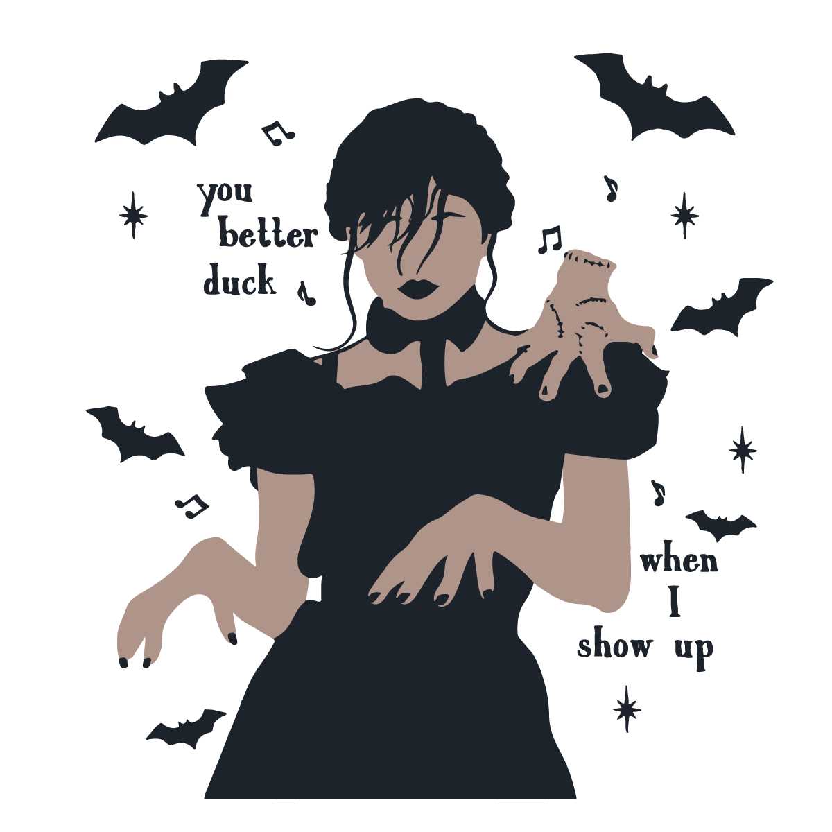 Wednesday Addams Dance Scene SVG | Inspire Uplift