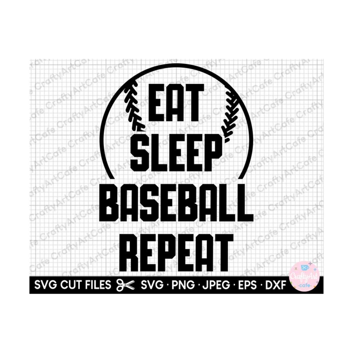 baseball svg png eat sleep baseball repeat | Inspire Uplift