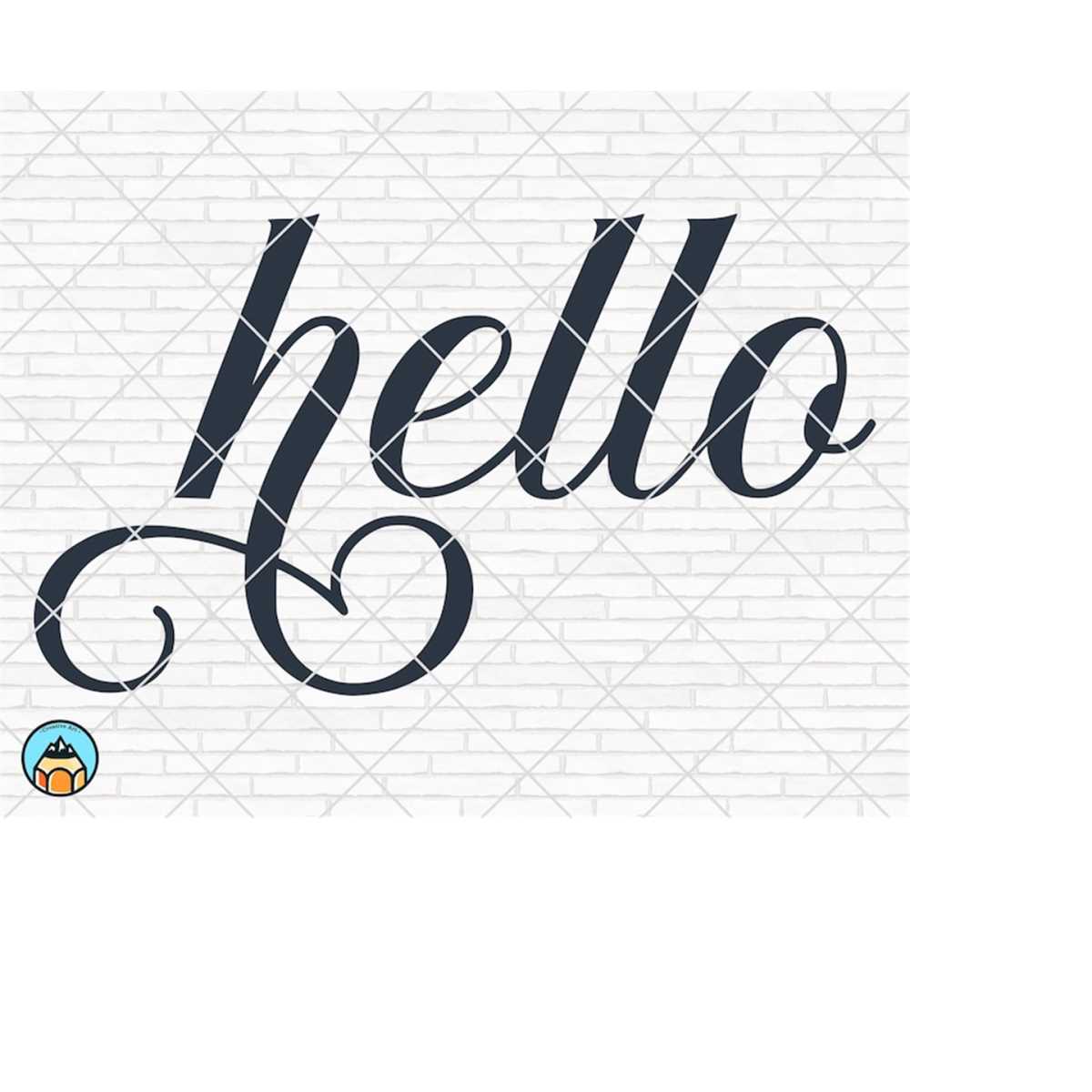 Hello svg, Welcome svg, Front Door Sign svg, Greeting svg, S | Inspire ...
