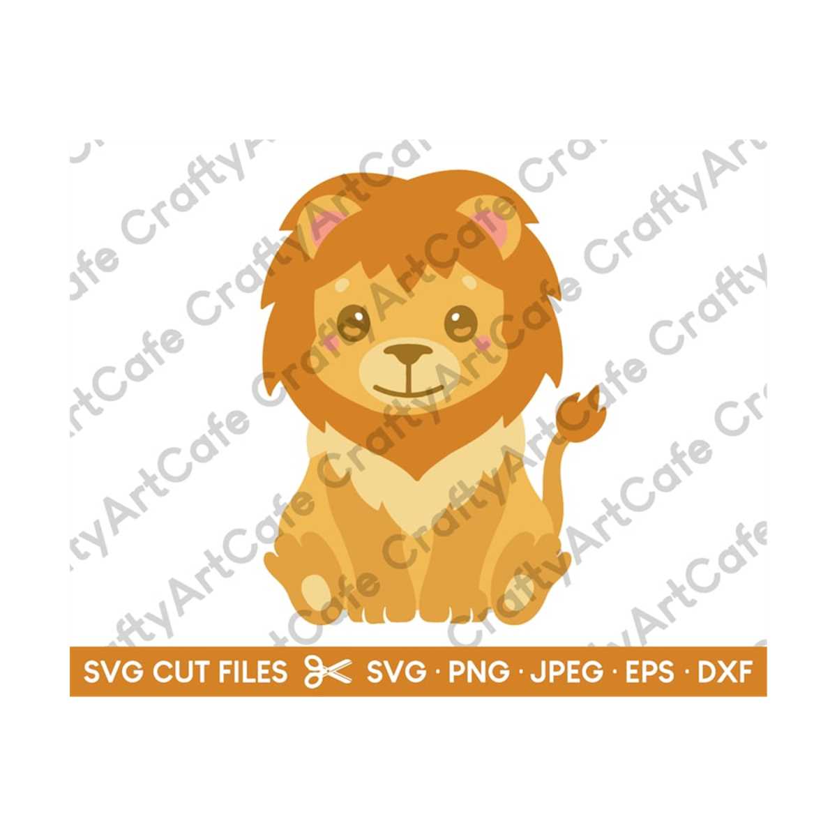 Baby Lion SVG Cute Lion SVG for Cricut Lion Cut File Illustr | Inspire ...