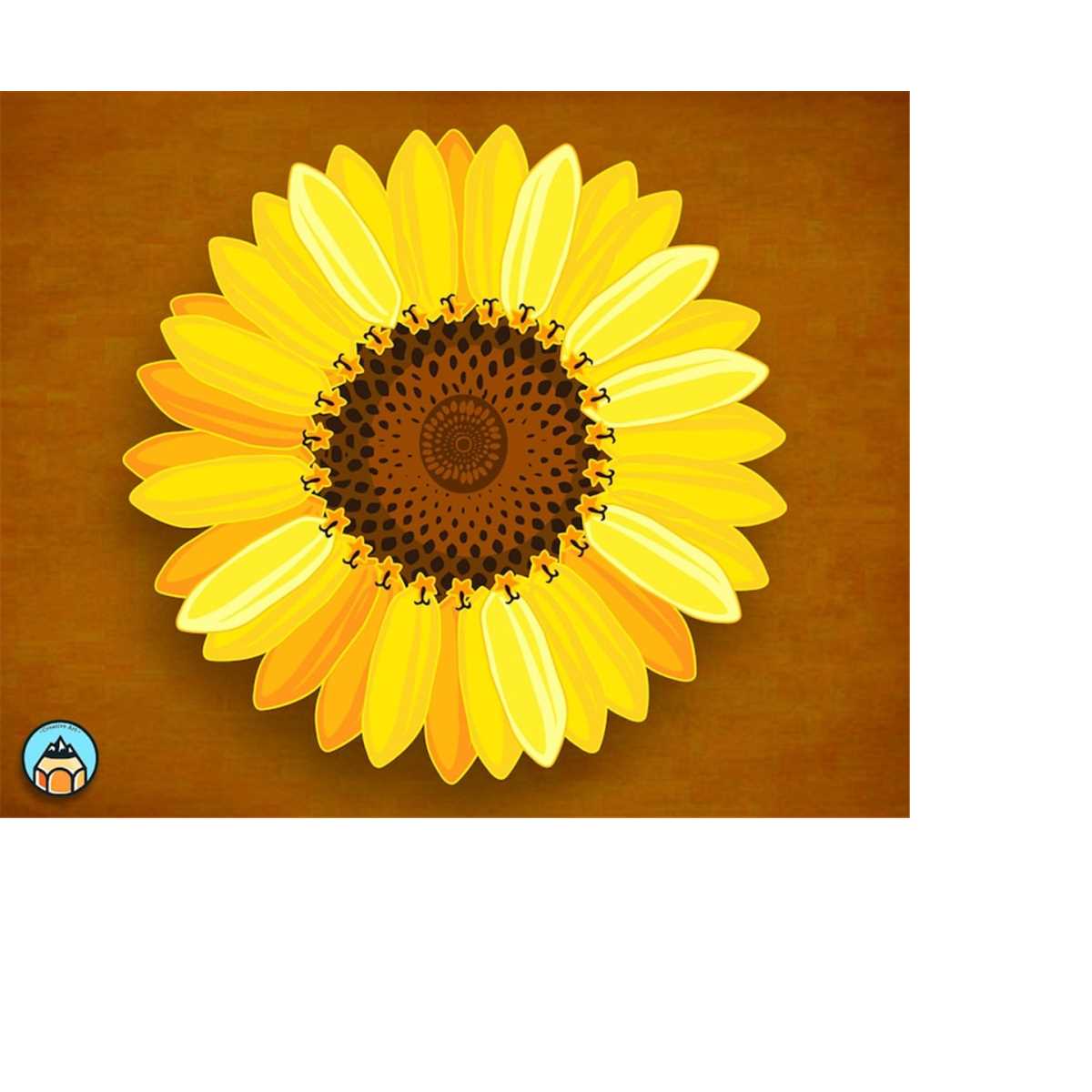 Sunflower SVG (High Quality) Sunflower Vector Clipart, Sunfl | Inspire ...