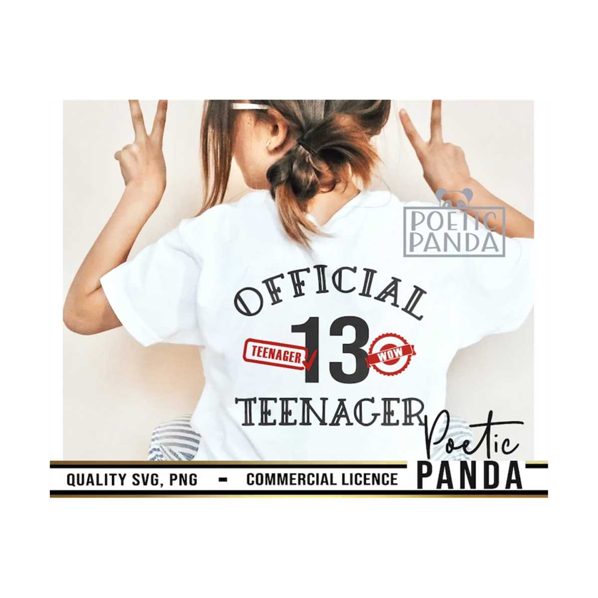 Official Teenager SVG PNG, 13th Birthday Svg, Teen Shirt Svg | Inspire ...
