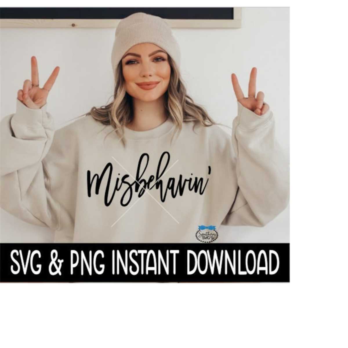 Misbehavin' SVG, Misbehavin' PNG Files, Wine Glass SvG, Tee - Inspire ...