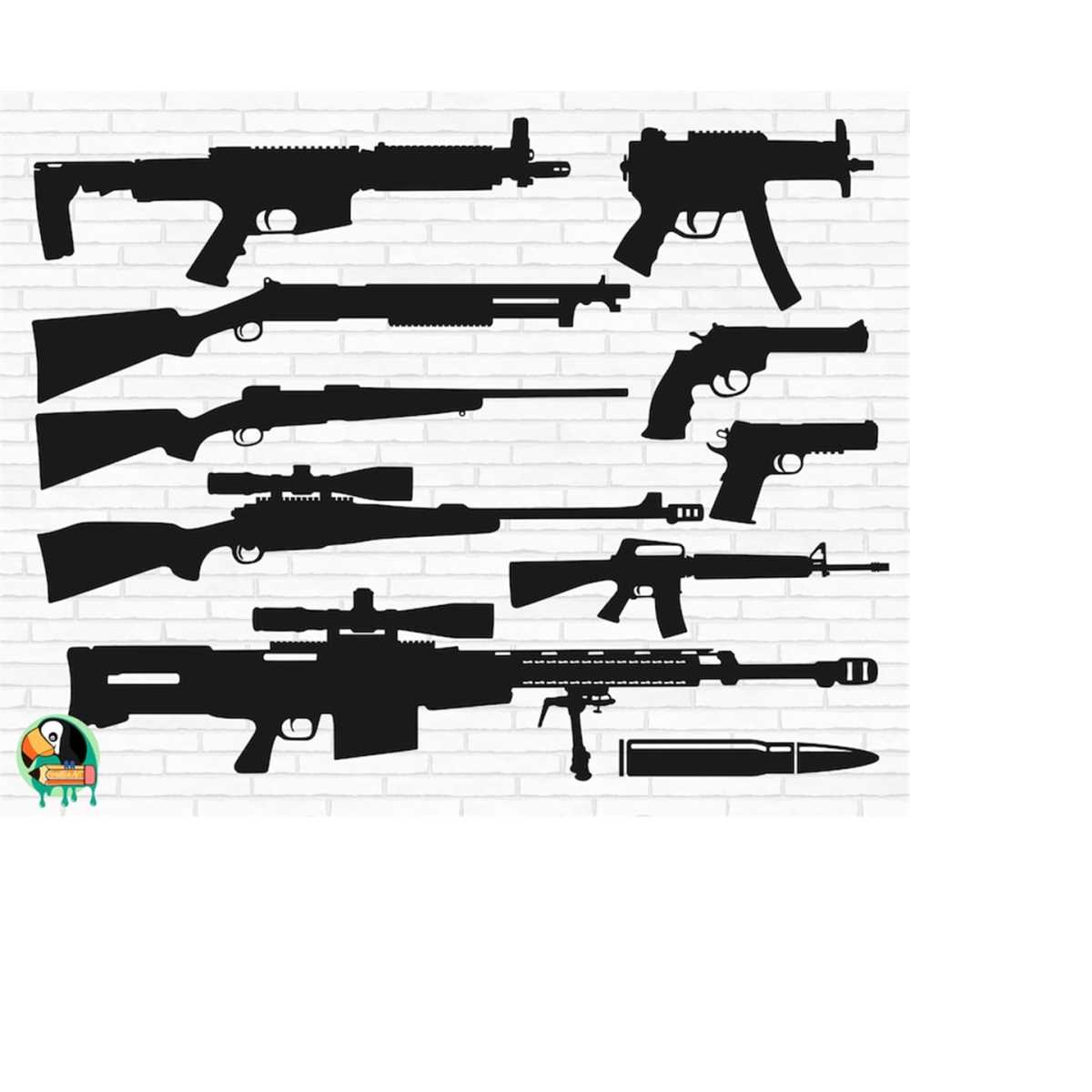 Guns SVG, Shotgun svg, M16 Rifle svg, Weapon svg, Sniper svg - Inspire ...