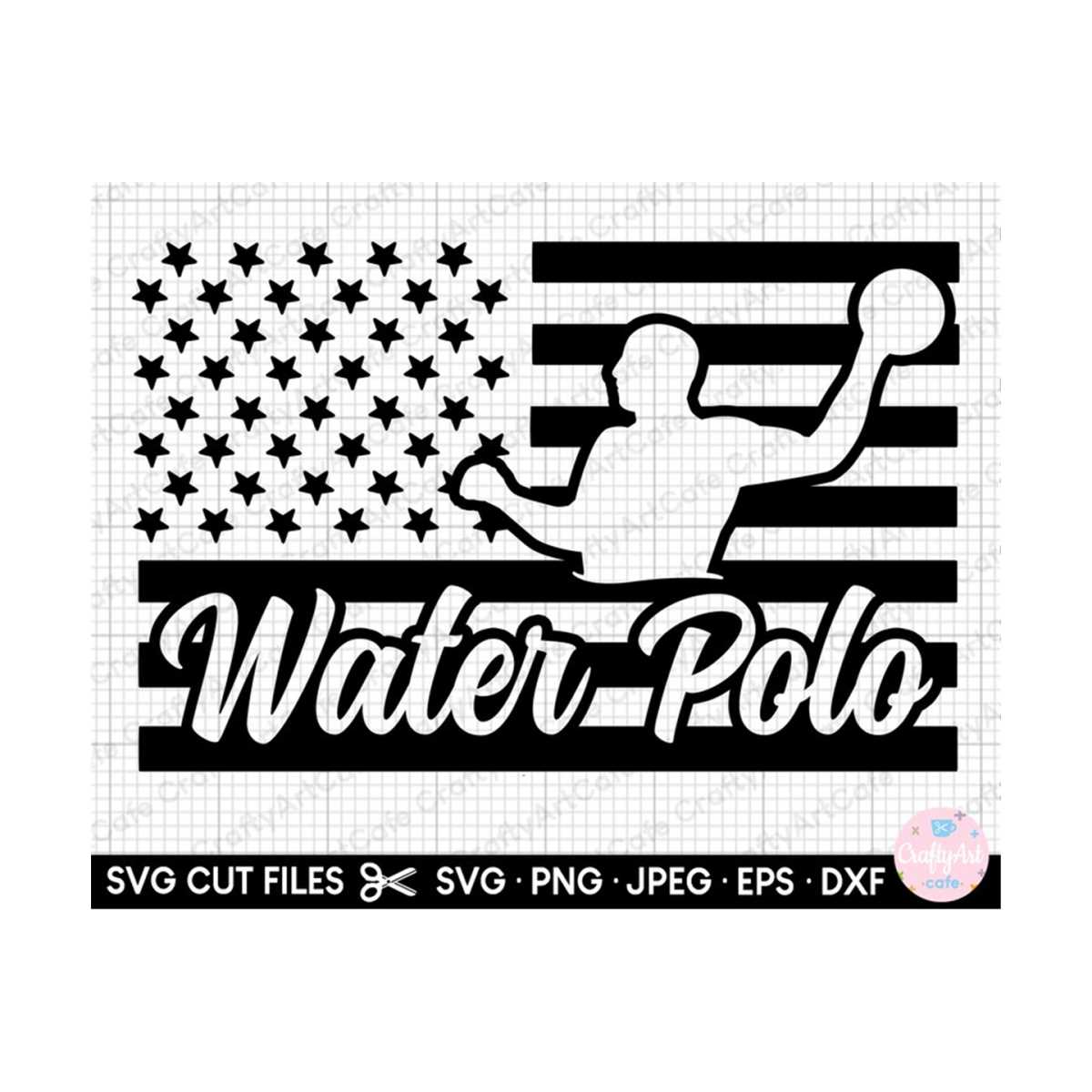 water polo design svg png cricut water polo - Inspire Uplift
