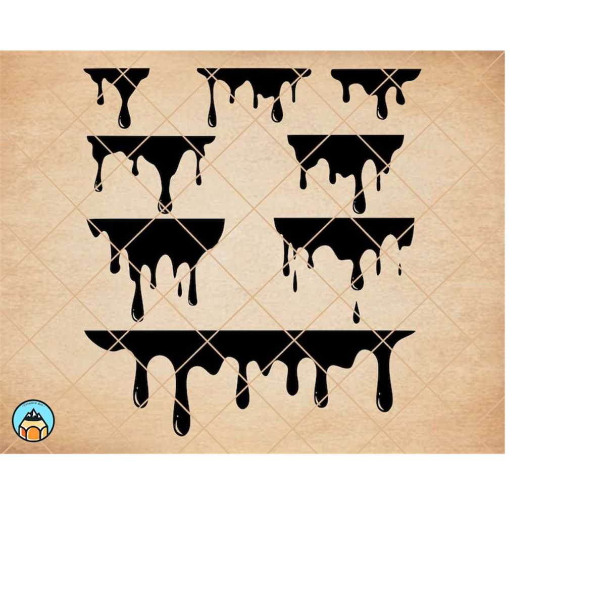 Dripping borders svg dripping svg Dripping borders cut files - Inspire ...