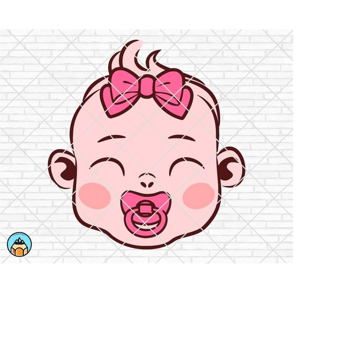 Baby Face svg, Baby svg, Newborn svg, Baby Girl svg, Baby Bo | Inspire ...