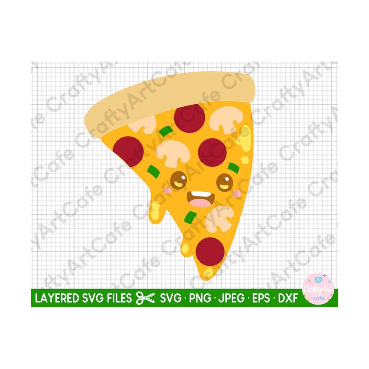 pizza svg cut file cricut pizza png pizza clipart kawaii piz | Inspire ...