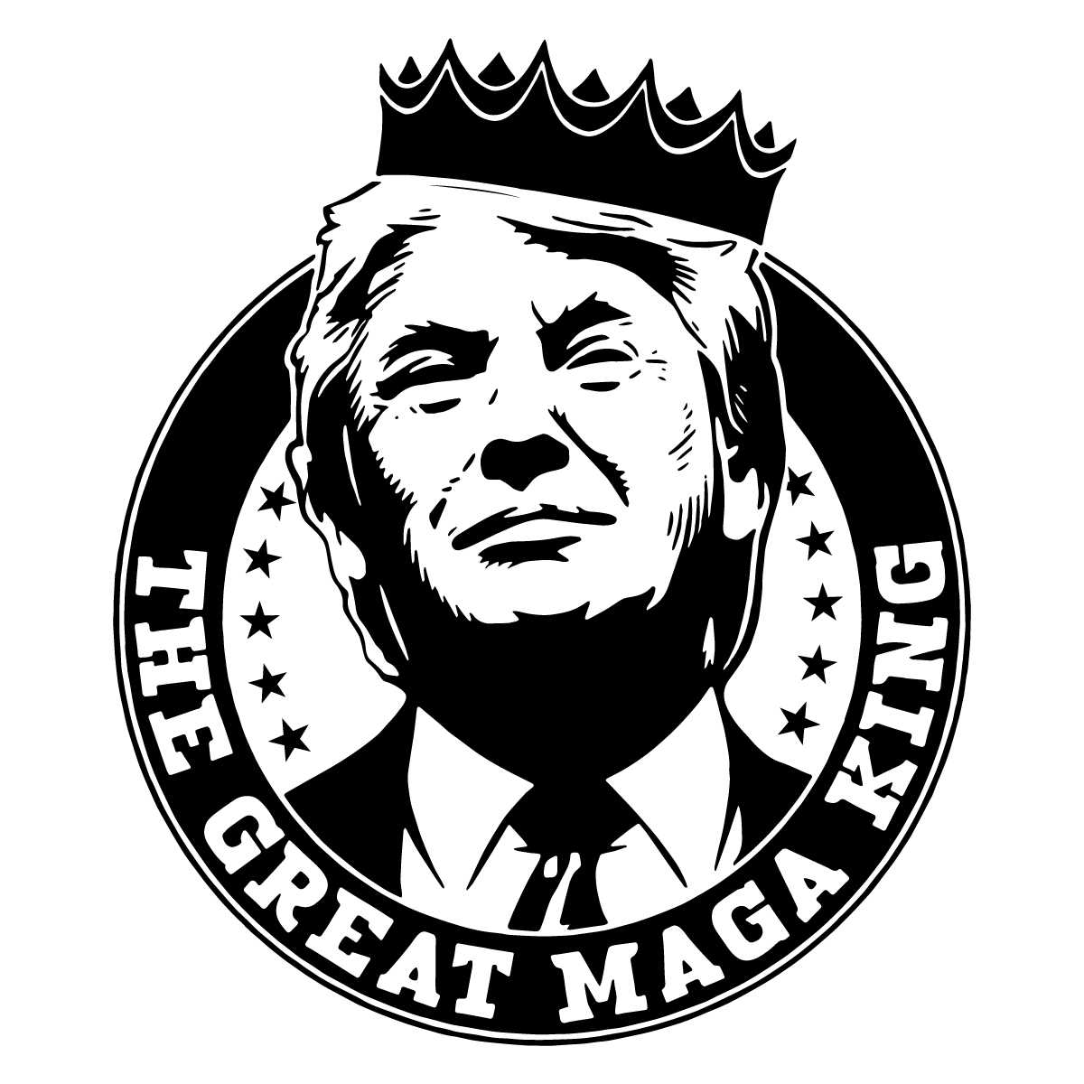 Great Maga King SVG Silhouette, Funny Trump Svg, Political S - Inspire ...