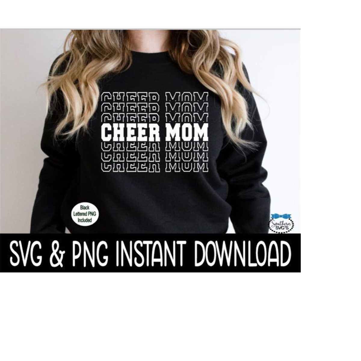 Cheer Mom Stacked SVG, Cheer Mom Stacked PNG, Cheer Mom Stac - Inspire ...