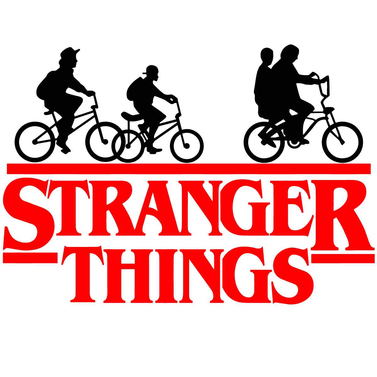 Stranger Things Bikes Svg, Stranger Things Logo Svg | Inspire Uplift