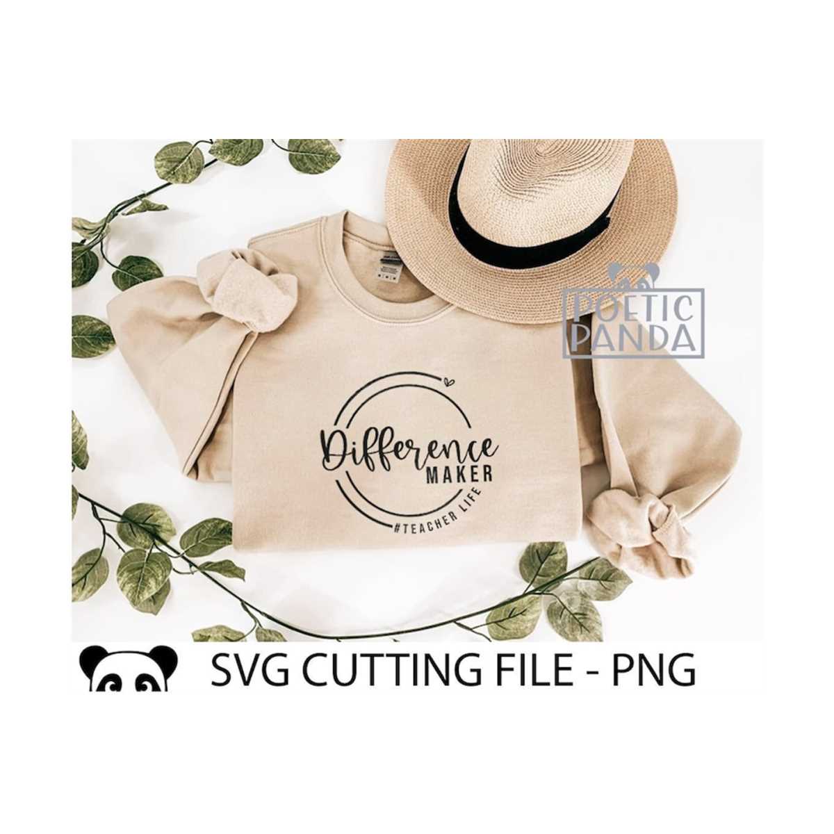 Difference maker SVG PNG, Teacher appreciation, Teacher mode | Inspire ...