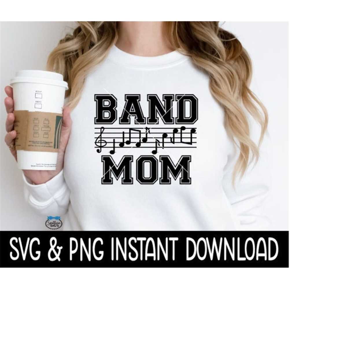 Band Mom SVG, Band Mom PNG, Band Musical Notes SvG, Band Mus | Inspire ...