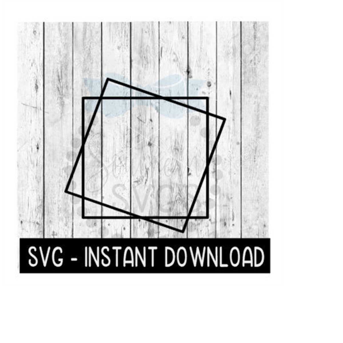 Layered Stacked Square Frames SVG, Square Frame SVG Files, I | Inspire ...
