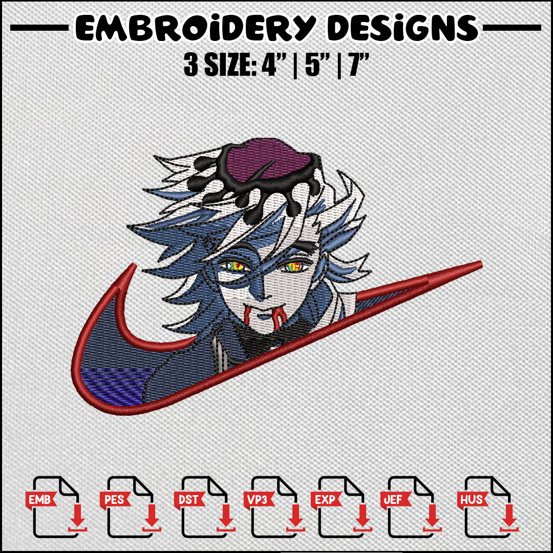 Douma nike embroidery design, Demon slayer embroidery, Nike | Inspire ...