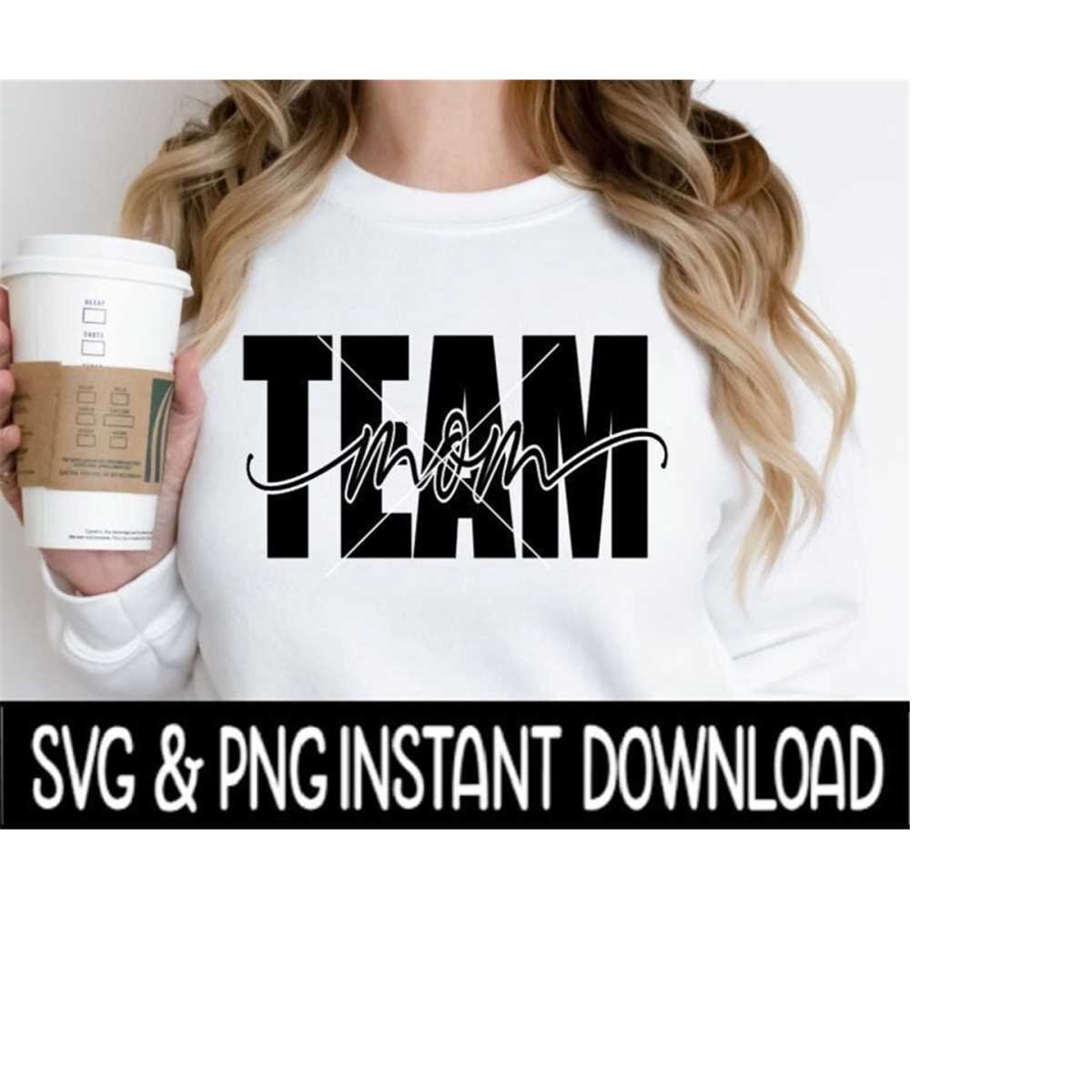 Team Mom SVG, Team Mom PNG, Wine Glass SvG, Cheer Mom SVG, I - Inspire ...