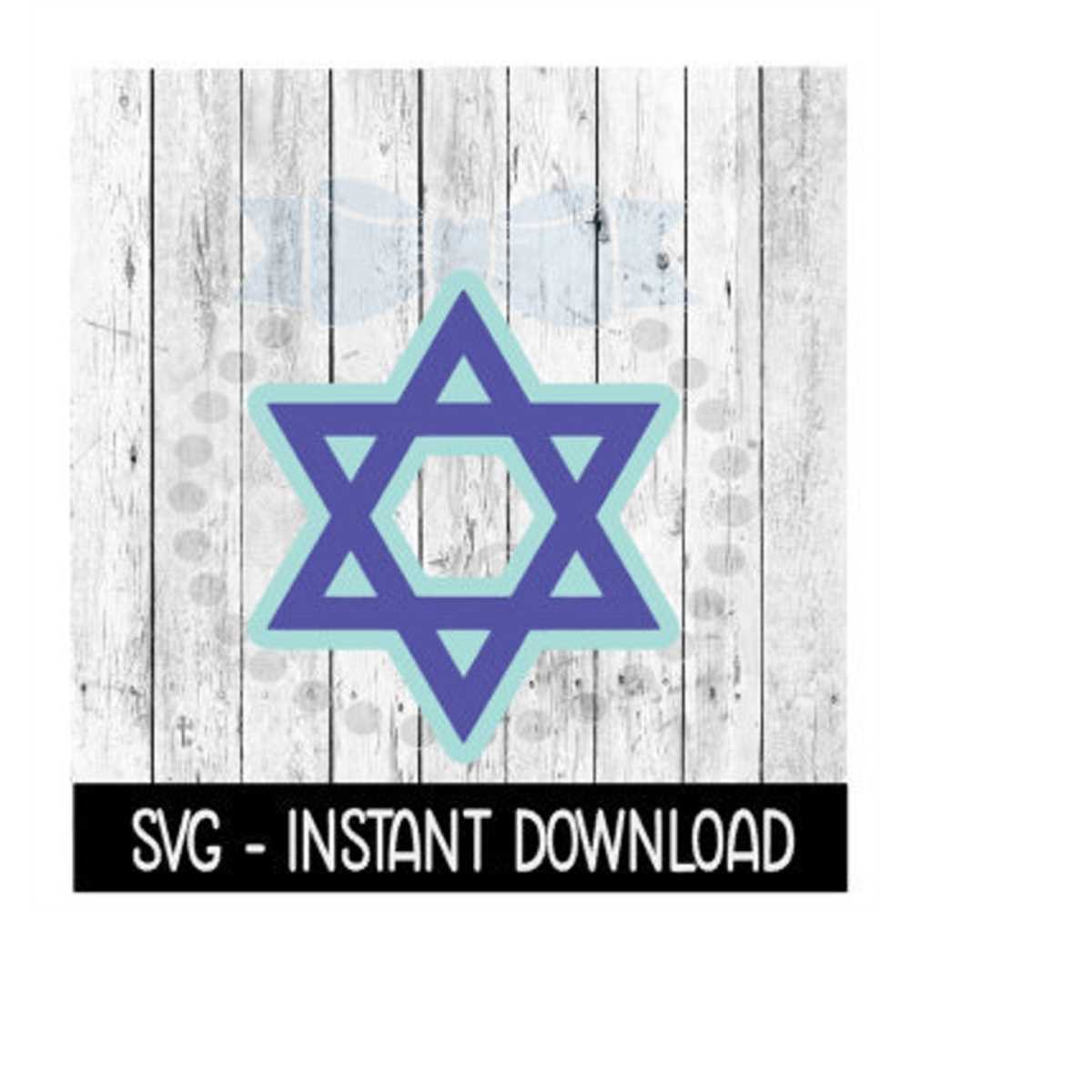 Jewish Star SVG, Hanukkah SVG, Star Of David SVG Files, Inst | Inspire ...