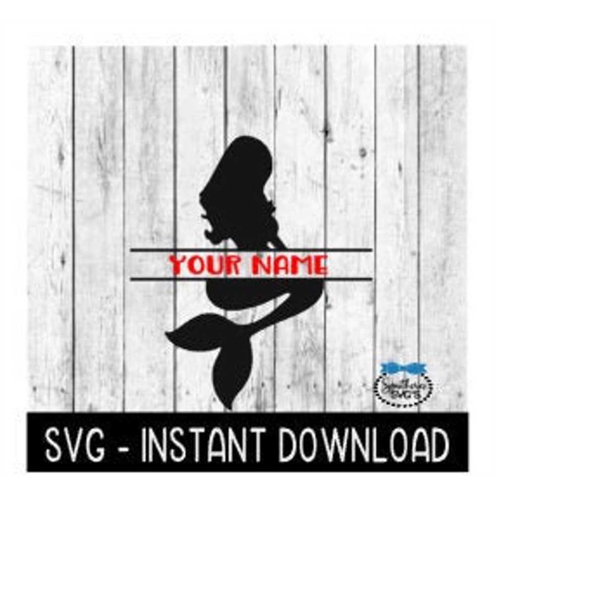Mermaid Frame SVG, Beach Summer SVG, SVG Files Instant Downl | Inspire ...