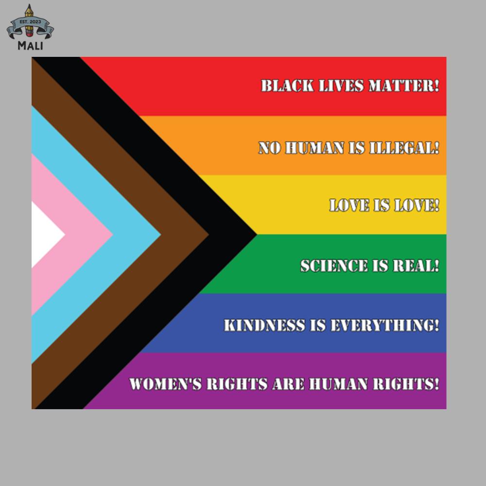 Progress Pride Flag Sublimation PNG Download | Inspire Uplift