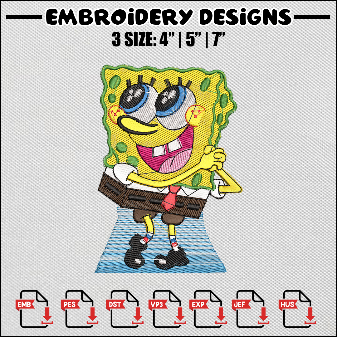 Spongebob embroidery design, Spongebob embroidery, Anime des | Inspire ...