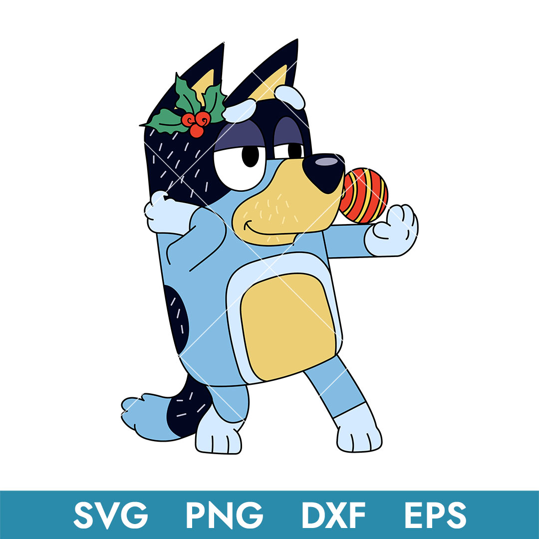 Bluey Bandit Dad Christmas Svg, Blue, Bluey, Bluey Svg, Blue - Inspire ...