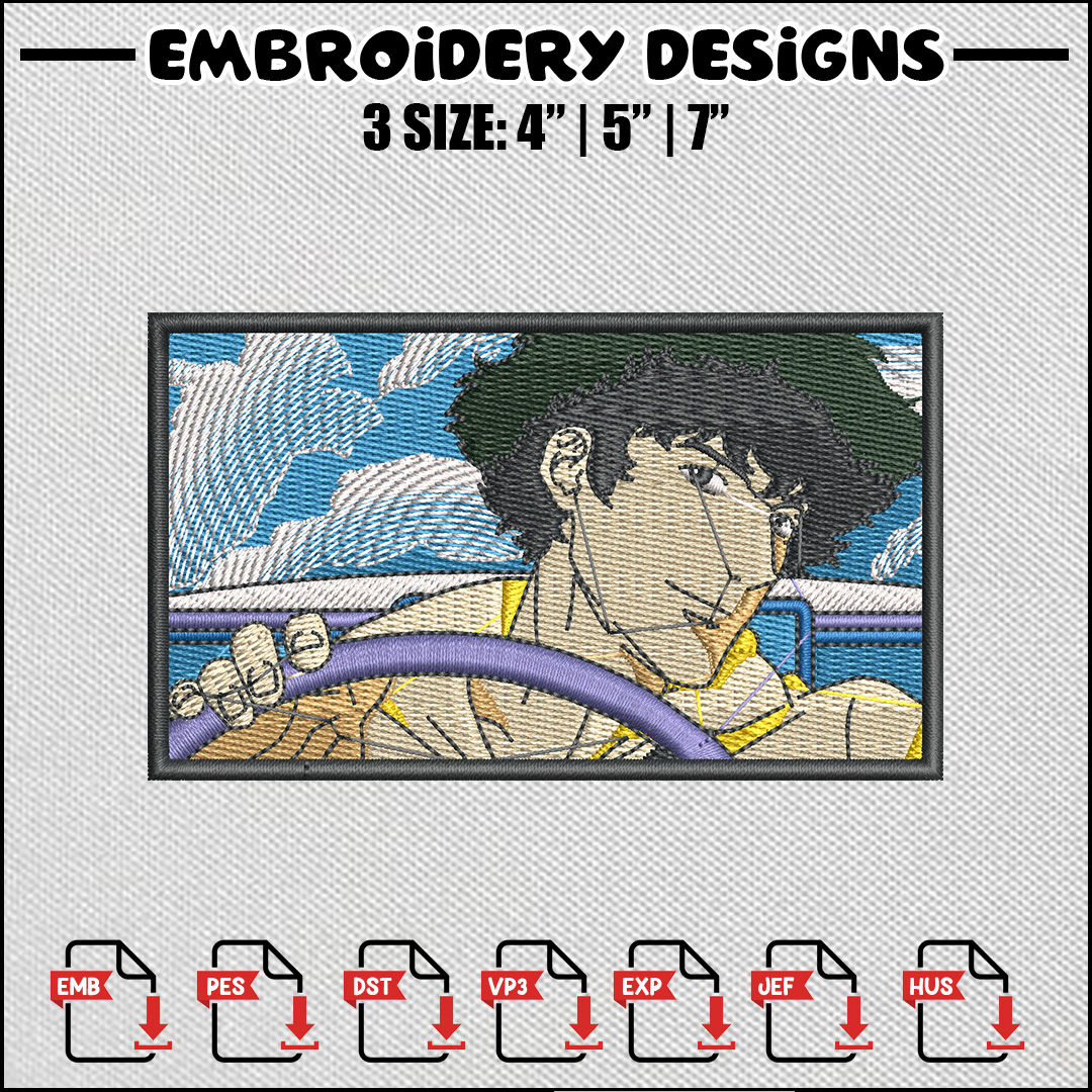 Spike box embroidery design, Cowboy bebop embroidery, Anime | Inspire ...