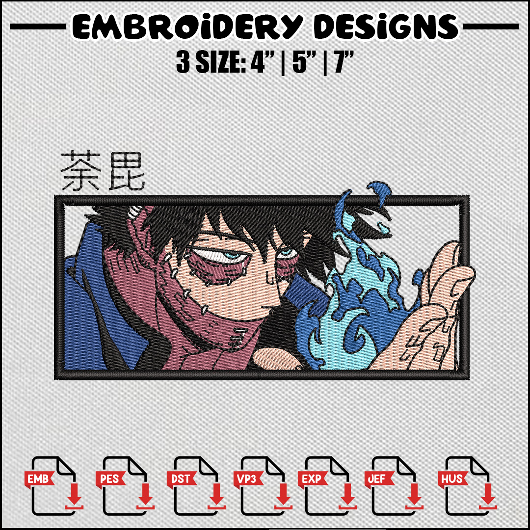 Dabi box embroidery design, Mha embroidery, Anime design, An - Inspire ...