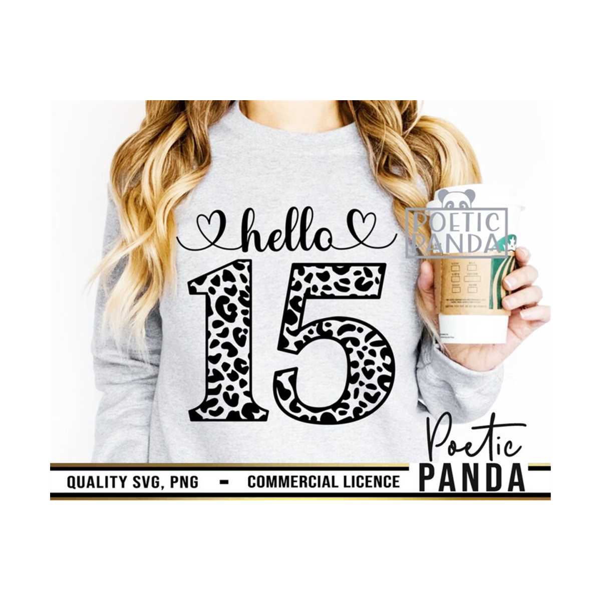 15th Birthday SVG PNG, Hello Fifteen Svg, Hello 15 Svg, Quin - Inspire ...