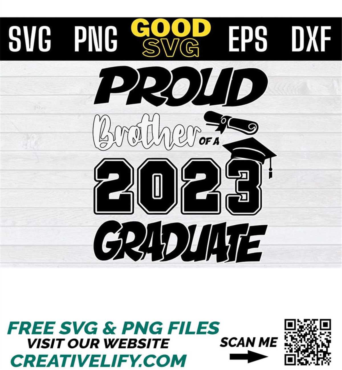 Proud brother Of A 2023 Graduate SVG PNG Dxf Eps Cricut File - Inspire ...