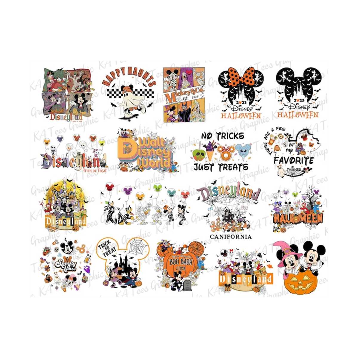 Bundle Halloween Mouse And Friends PNG, Halloween Png, Trick | Inspire ...