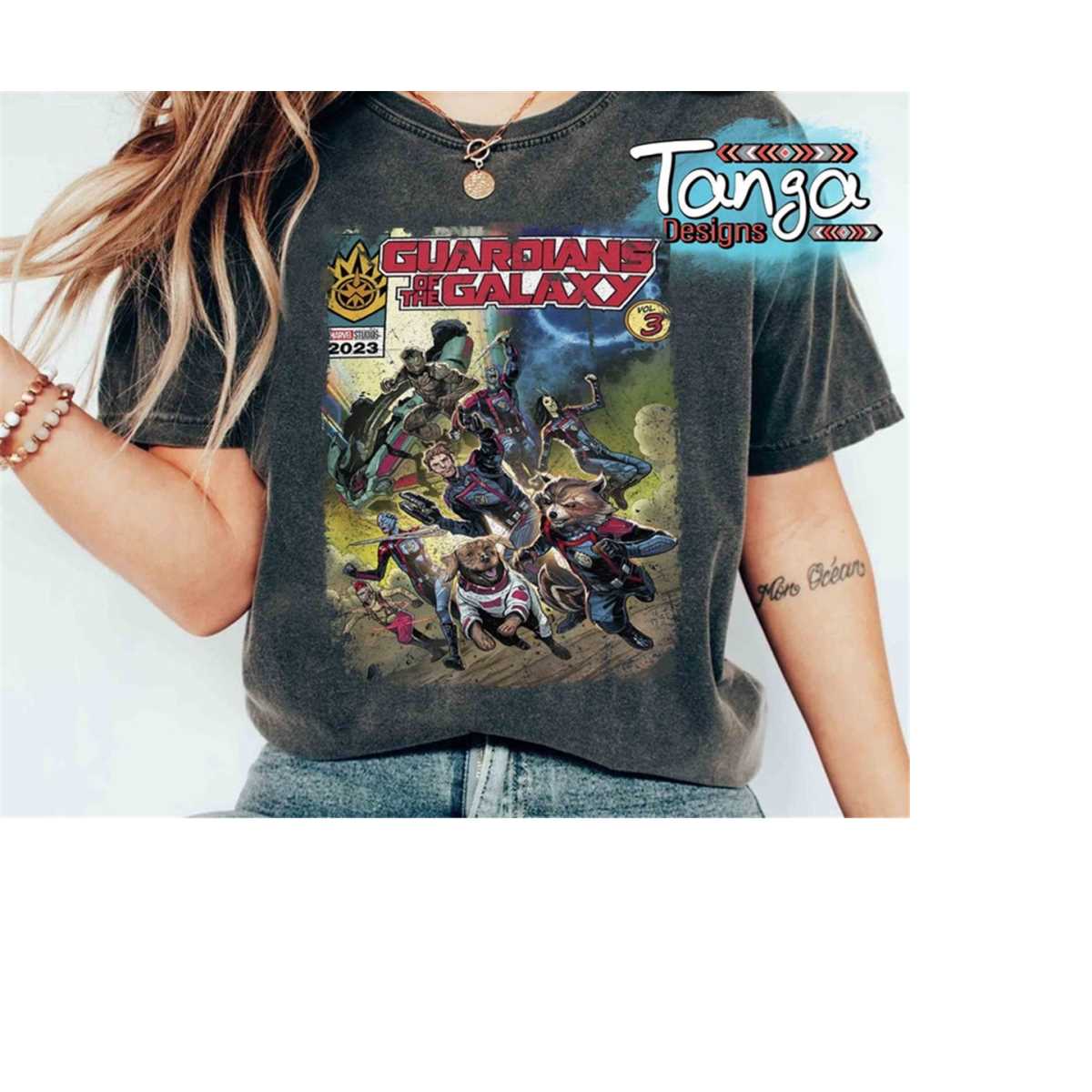 Retro Marvel Guardians Characters Group Shot Comics Book Cov - Inspire ...