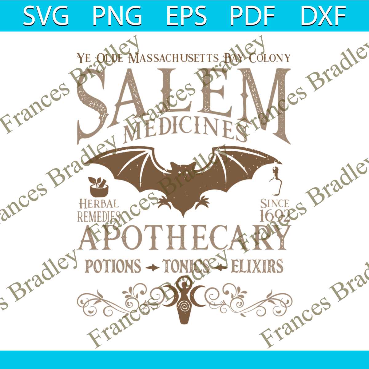 Salem Medicines Apothecary Halloween SVG File For Cricut | Inspire Uplift