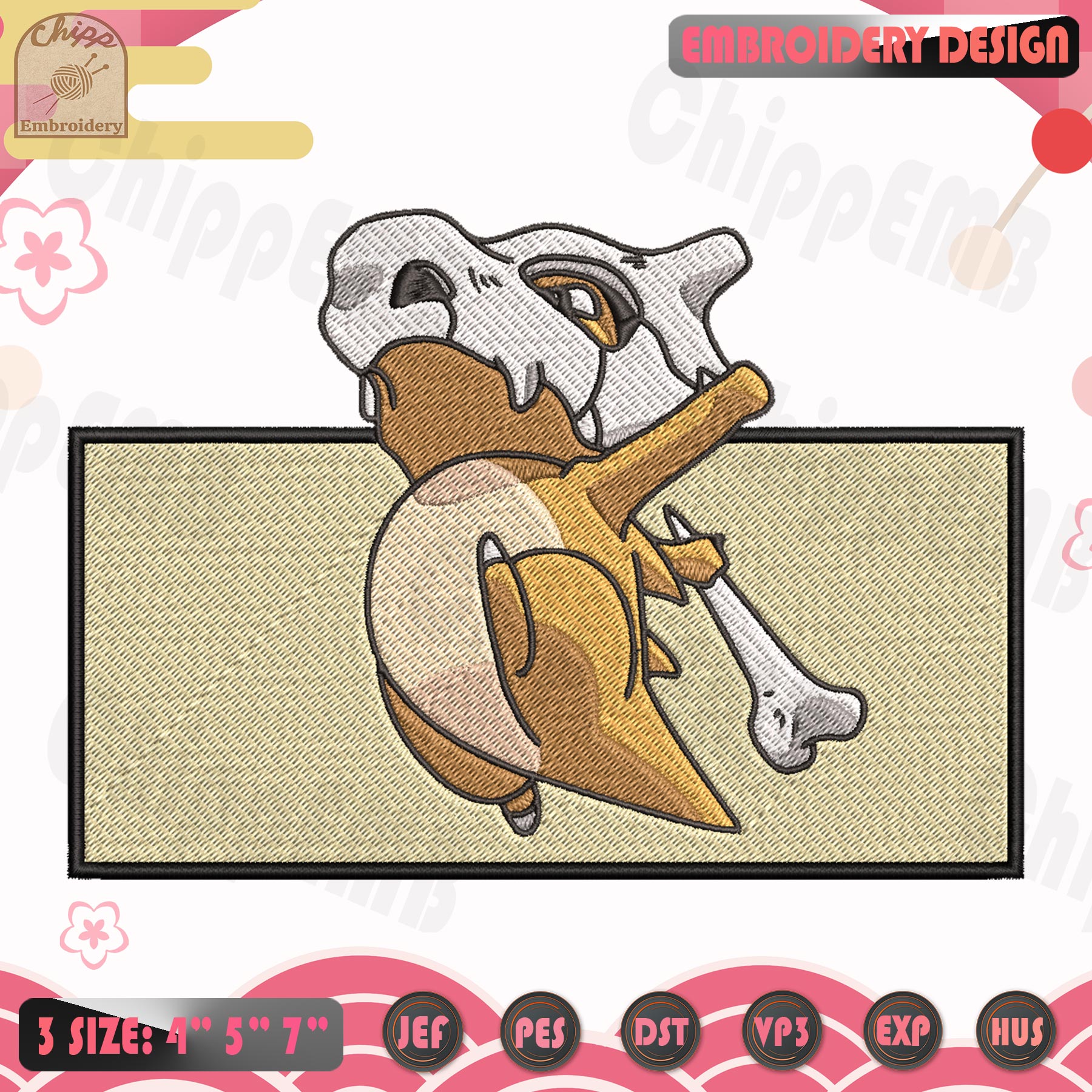 Pokemon Embroidery Design, Anime Embroidery File, Machine Em | Inspire ...