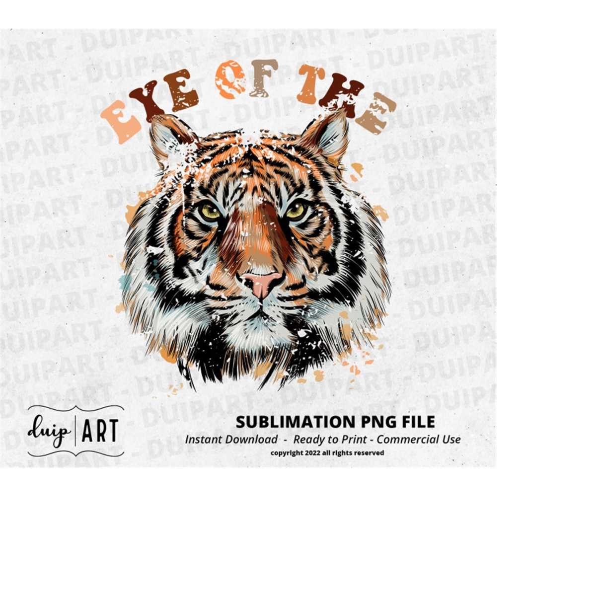 Tiger Face Sublimation, Retro Sublimations, Vintage Sublimat - Inspire ...
